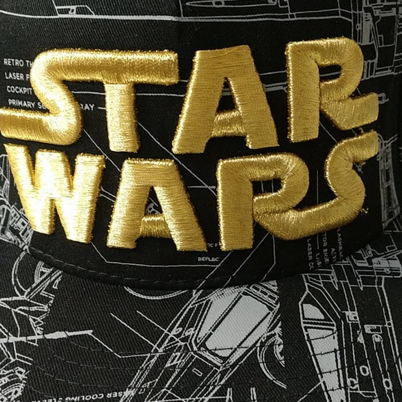 ThinkGeek | Accessories | Nwt Star Wars Xwing Blueprint Hat Baseball ...